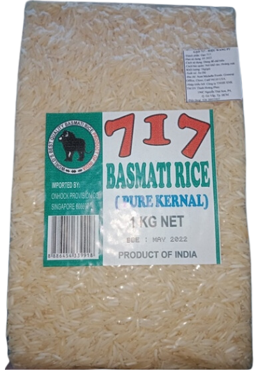 Gạo Basmati 717 - Basmati 717 Rice 1kg - Moonmilk – MOONMILK - PREMIUM ...