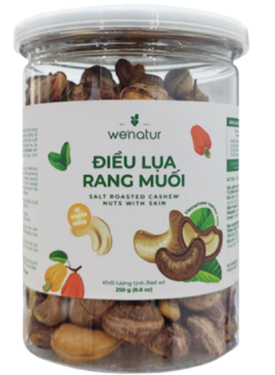 Salt Roasted Cashew Nuts With Skin We'natur 250g-Moonmilk – MOONMILK ...