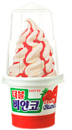 Kem dâu táo Double Bianco-Strawberry & Apple Flavor Ice Cream-MOONMILK ...