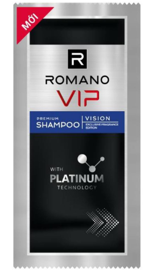 Dầu gội Romano Vip 5g - Shampoo Vip Vision Romano 5g - Moonmilk ...