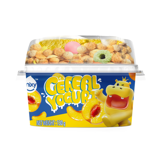 Cheese & Peach Flavor Cereal Yogurt Mixy 130g - MOONMILK – MOONMILK ...