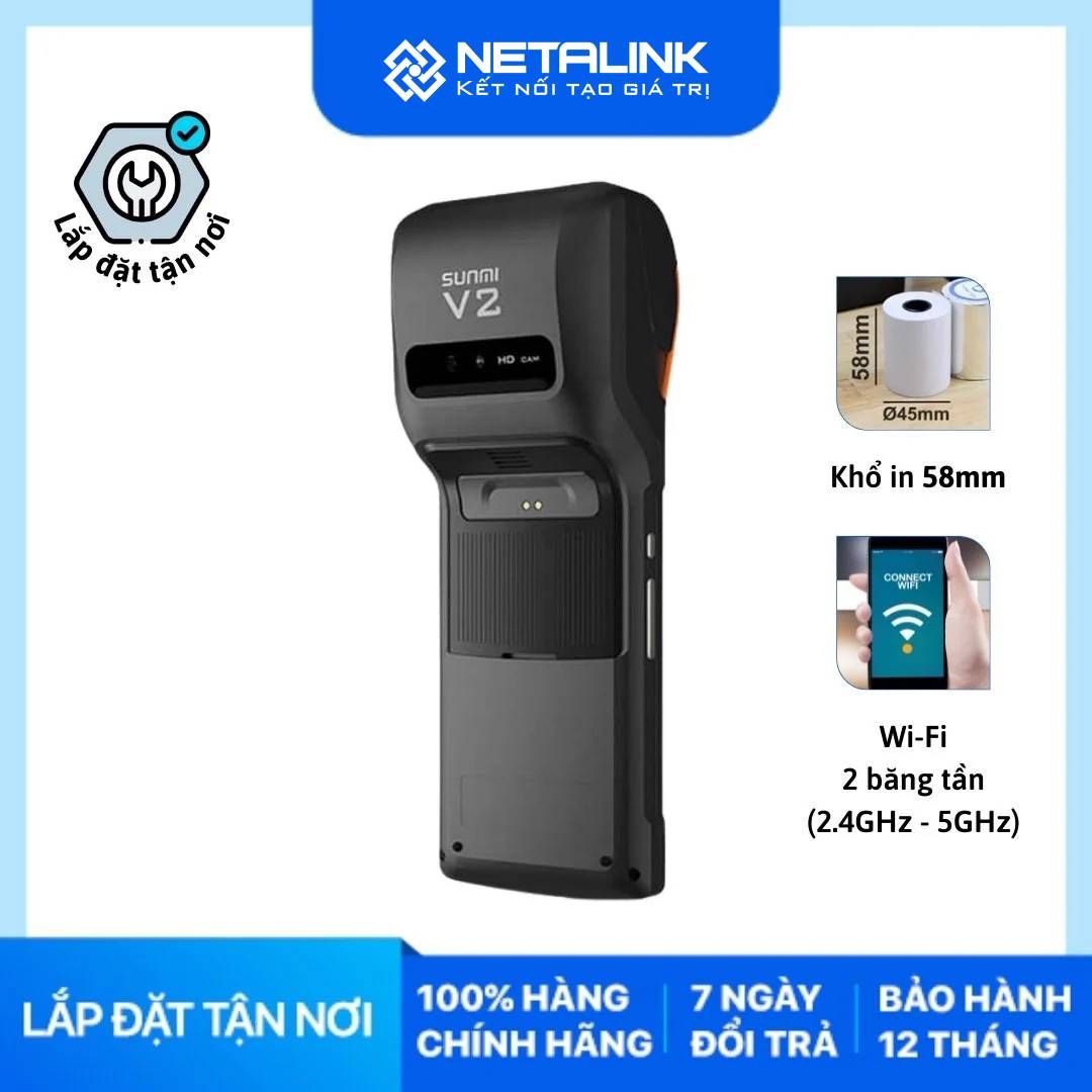 Máy POS cầm tay: Sunmi V2 NEW – NETALINK JSC