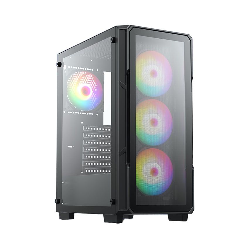 Vỏ case VSP KA27 - ATX ( Sẵn 4 Fan ) Đen/Black - Máy tính, linh kiện, phụ kiện PC giá rẻ ...