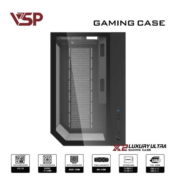 Vỏ Case VSP LUXURY ULTRA X2 ATX - Máy tính, linh kiện, phụ kiện PC giá rẻ | VTCOMPUTER.VN