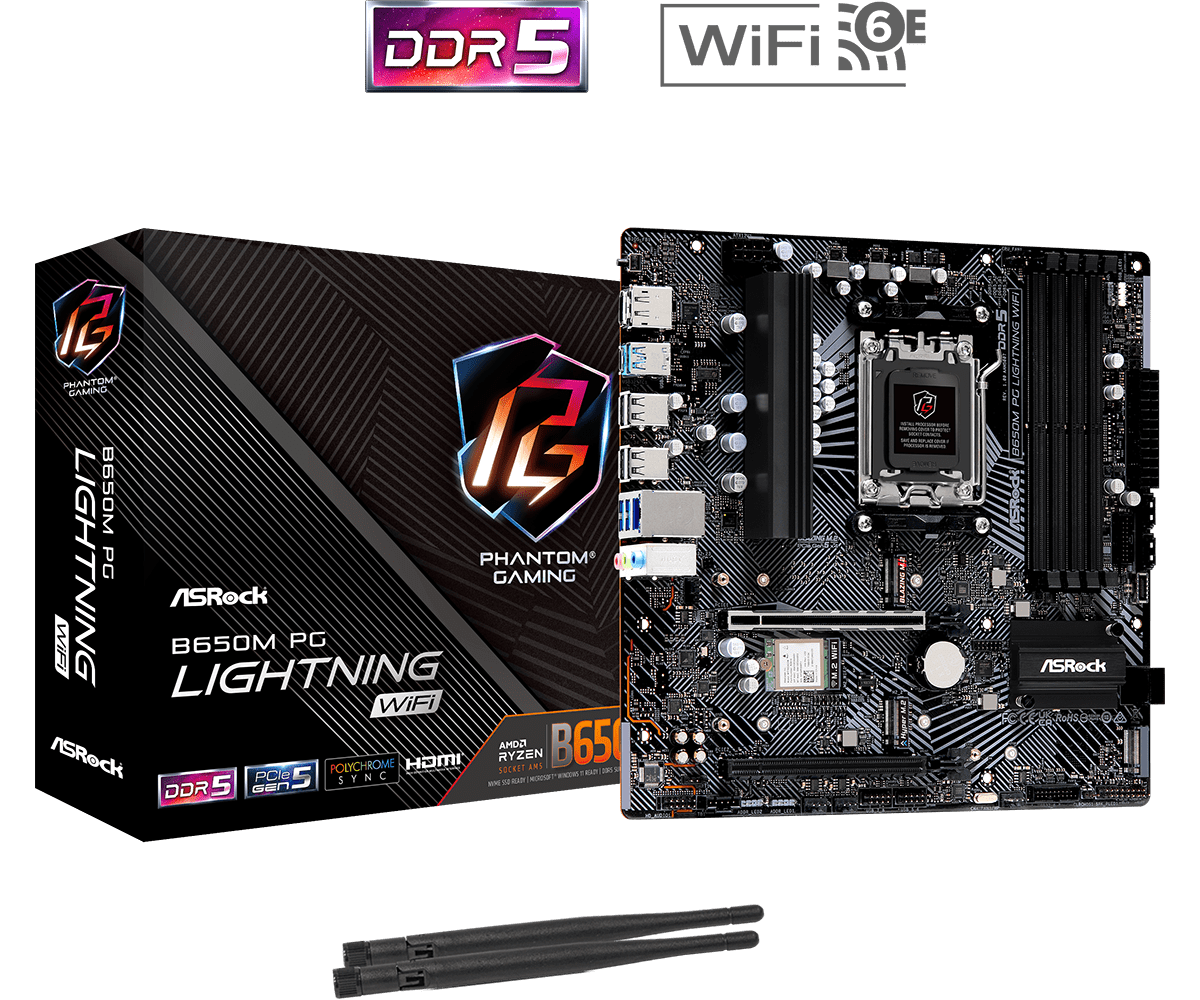 Bo mạch chủ Asrock B650M PG LIGHTNING WIFI DDR5 - Máy tính, linh kiện, phụ kiện PC giá rẻ ...