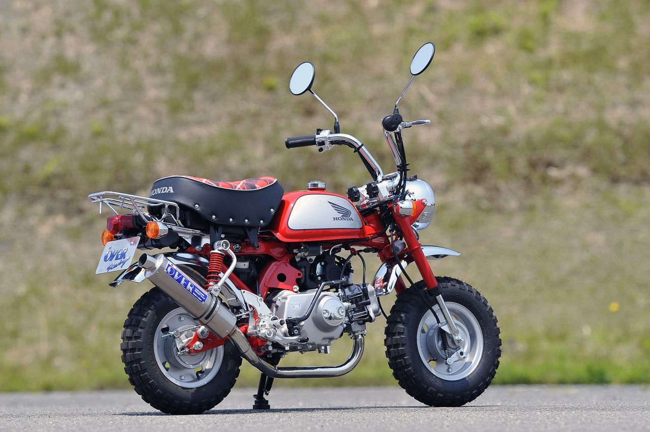 KIT PÔ HONDA MONKEY 50 FI OVER RACING STAINLESS CARBON / TITAN (300mm ...