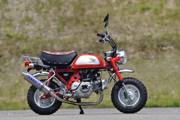 KIT PÔ HONDA MONKEY 50 FI OVER RACING STAINLESS CARBON / TITAN (300mm ...