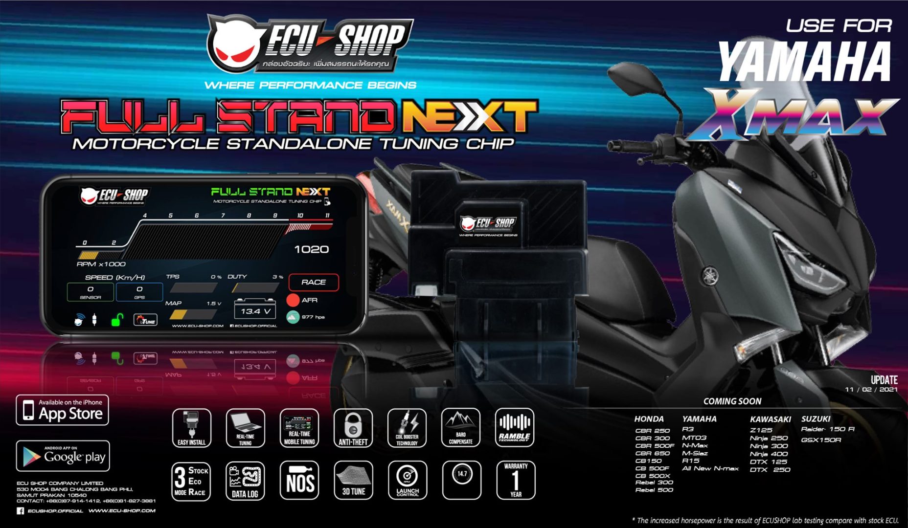 ECU FULL STAND NEXT cho X-MAX (HÀNG ORDER) – Sagobi