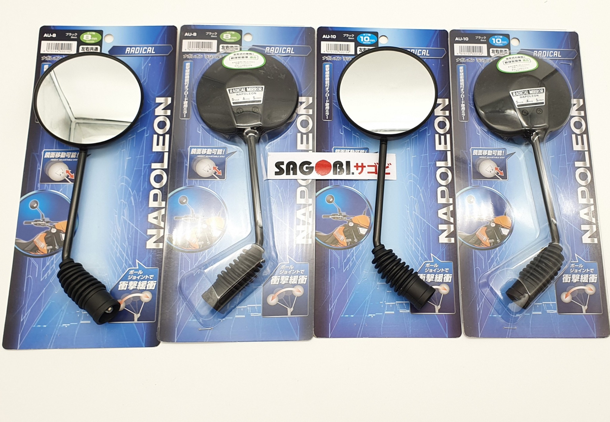 Kính chiếu hậu TANAX NAPOLEON RADICAL – Sagobi