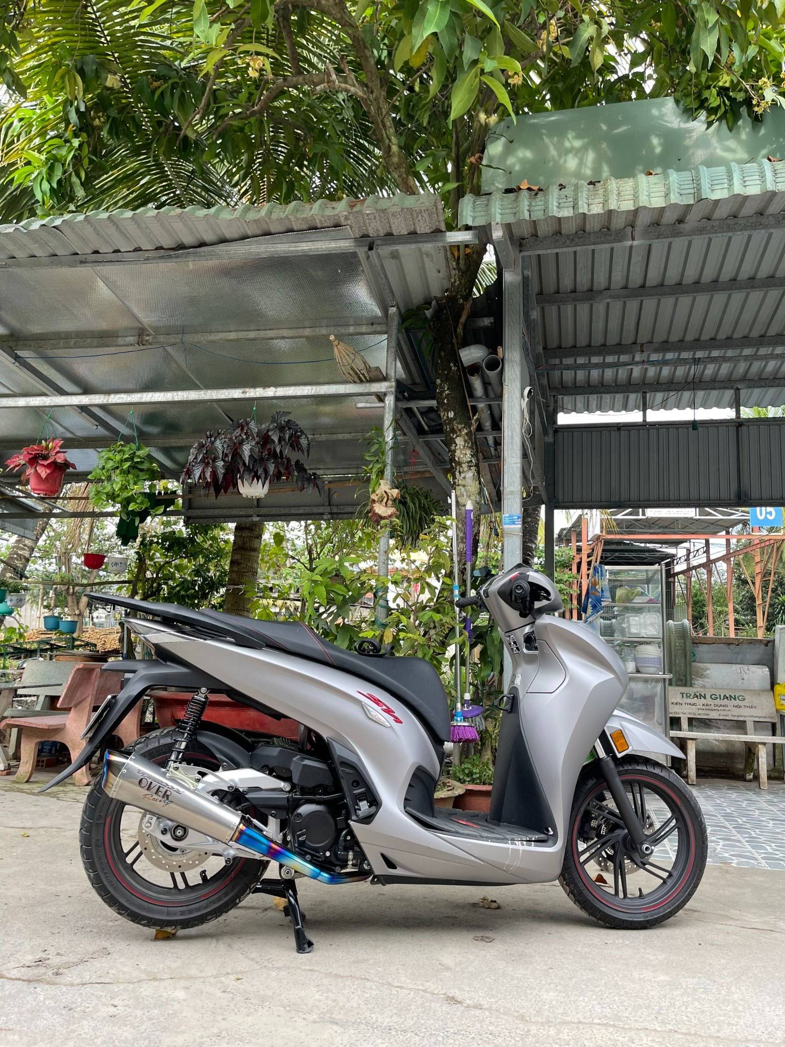 Lon pô OVER RACING TT FORMULA RS+PRO (350mm) cho SH350i, FORZA 350 – Sagobi