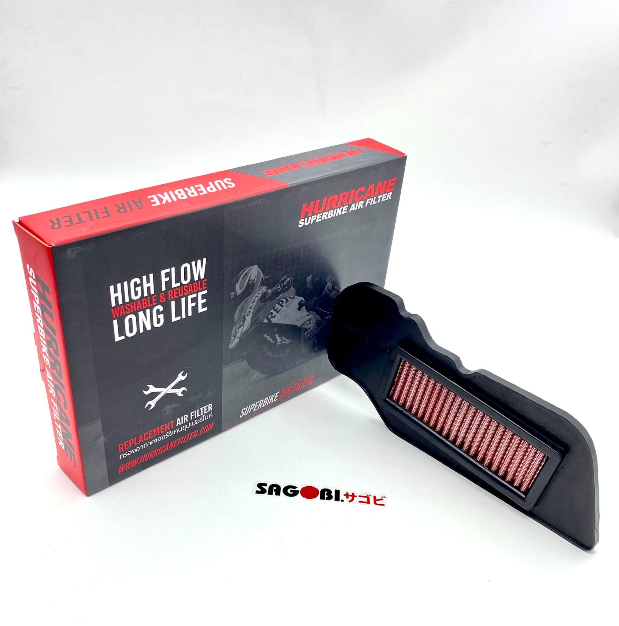 Lọc gió Hurricane cho MIO M3, JANUS, Q-BIX, FINO 125 – Sagobi