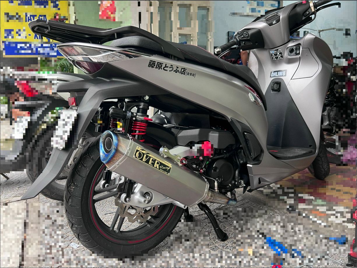 Lon pô OVER RACING TT FORMULA RS (400mm) cho SH350i, FORZA 350 – Sagobi