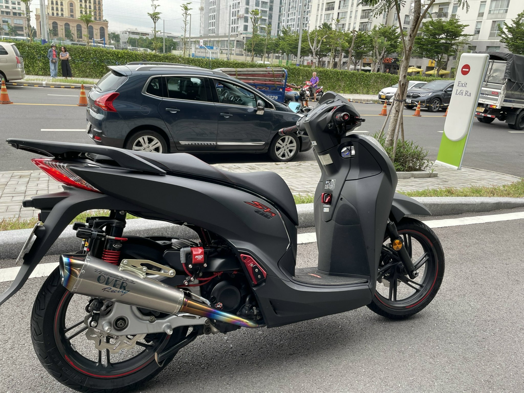 Lon pô OVER RACING TT FORMULA RS+PRO (350mm) cho SH350i, FORZA 350 – Sagobi