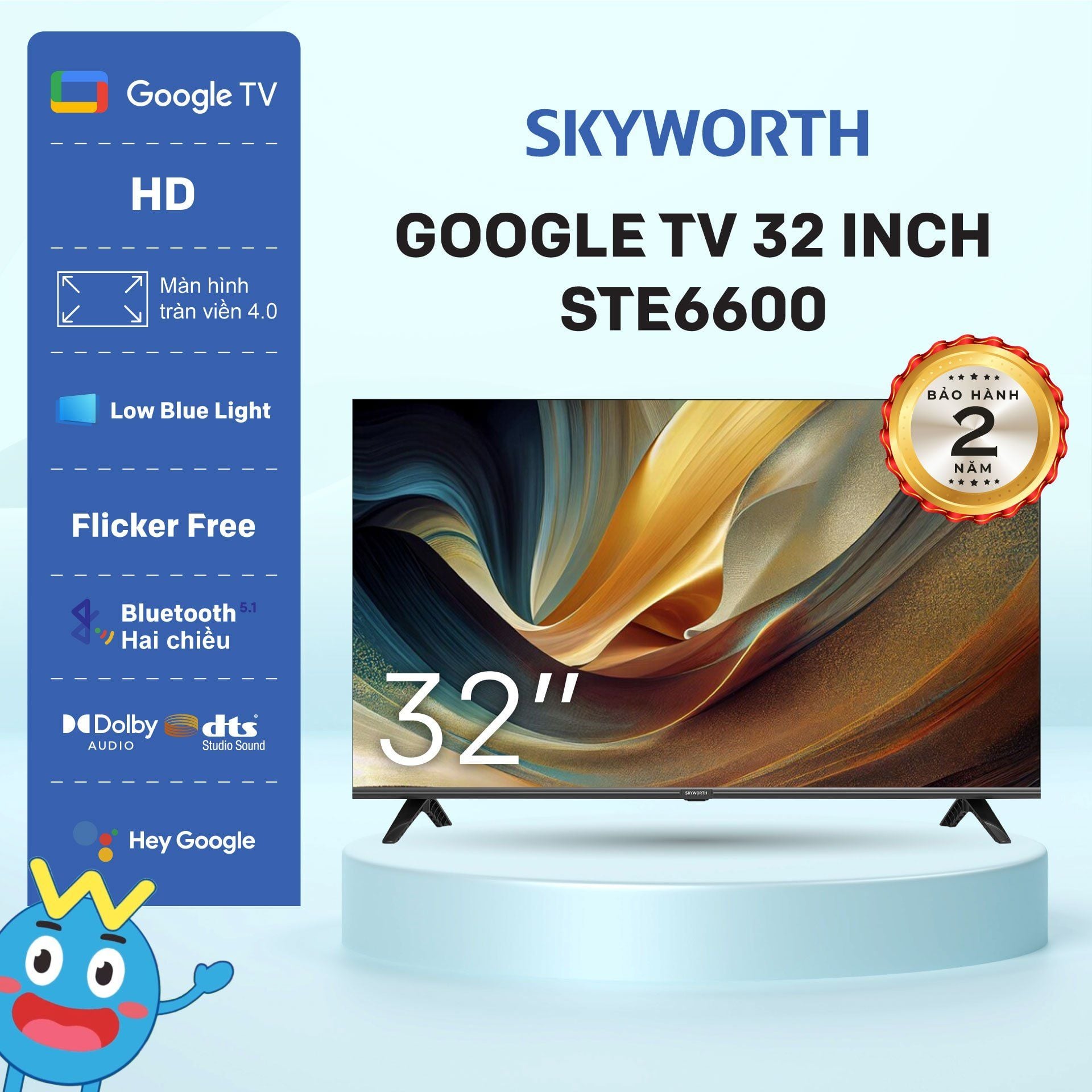 STE6600 | HD 32” Google TV – SKYWORTH