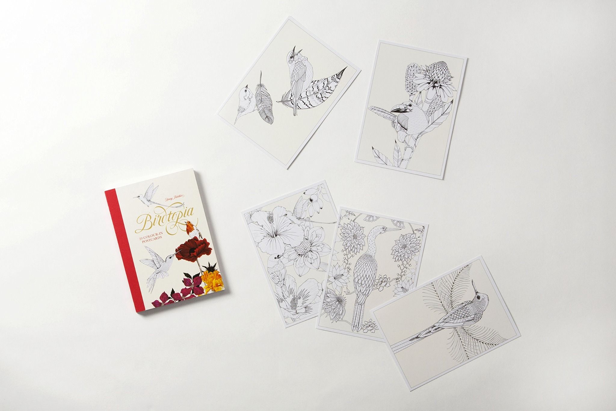 Birdtopia: 20 Colour-In Postcards – ARTBOOK