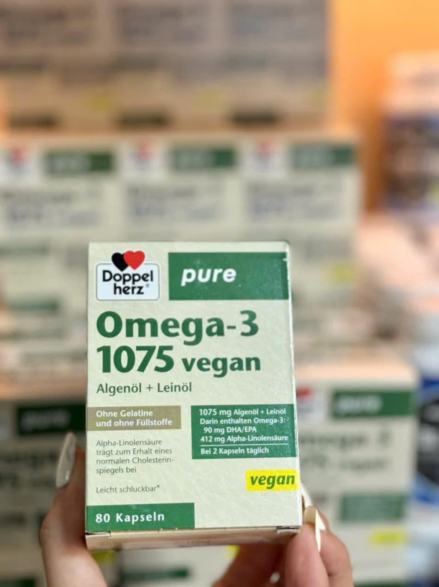 Viên uống Omega-3 1075 Vegan Doppel Herz – Anh Thư Hàng Đức