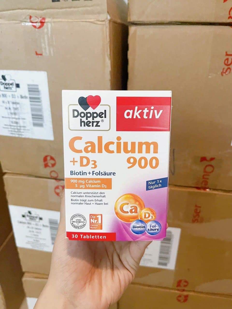 Viên uống bổ sung CALCIUM 900+ VITAMIN D3 – Anh Thư Hàng Đức