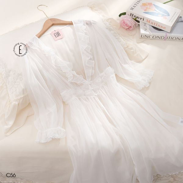 Sheer Mesh Robe C56 – Eva Store