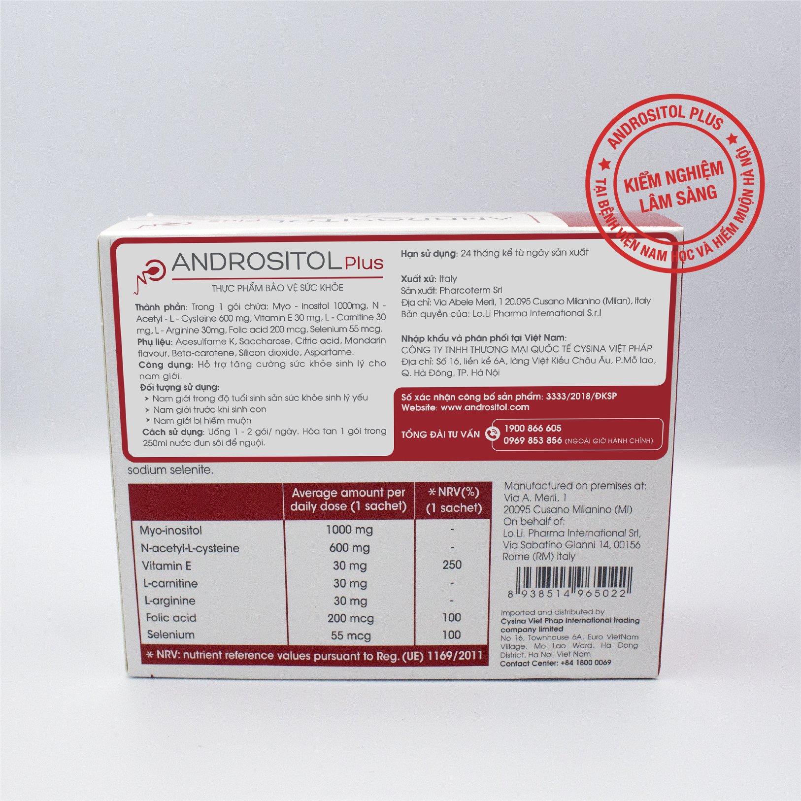 ANDOSITOL PLUS - Hỗ trợ sinh sản chuyên sâu cho nam giới | Công ty TNHH ...