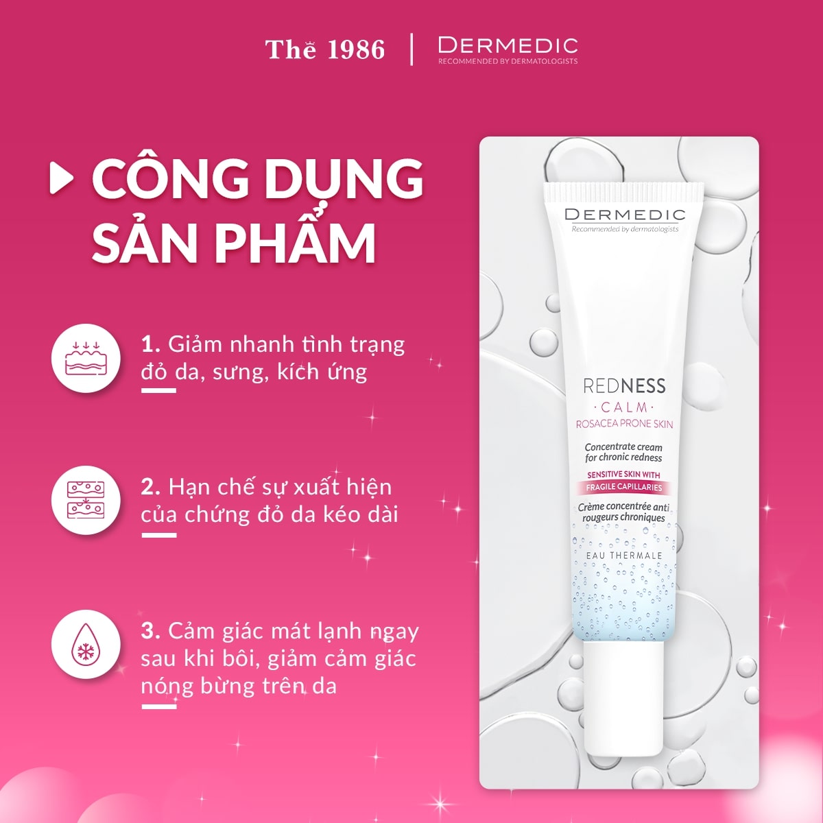 Kem dưỡng da nhạy cảm Dermedic Redness Concentrate Cream For Chronic ...