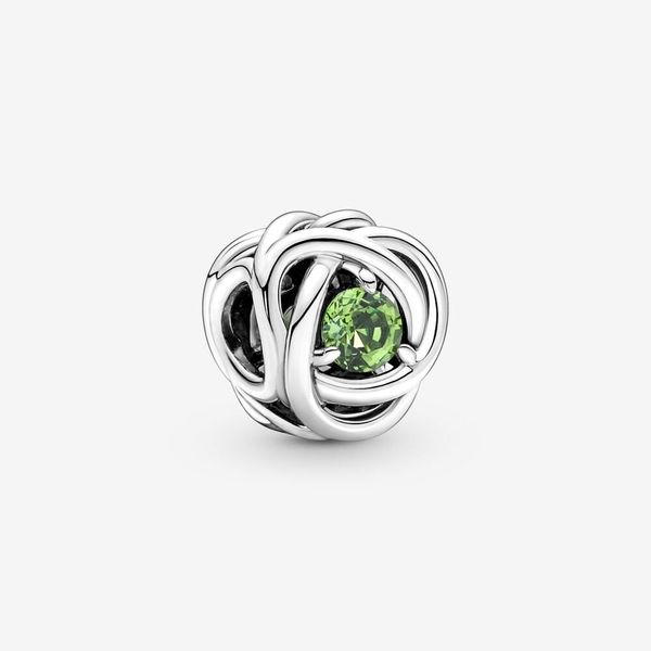Charm Bạc Pandora Moments Tháng Sinh Tháng 8 Tinh Thể Xanh Rực Rỡ ...