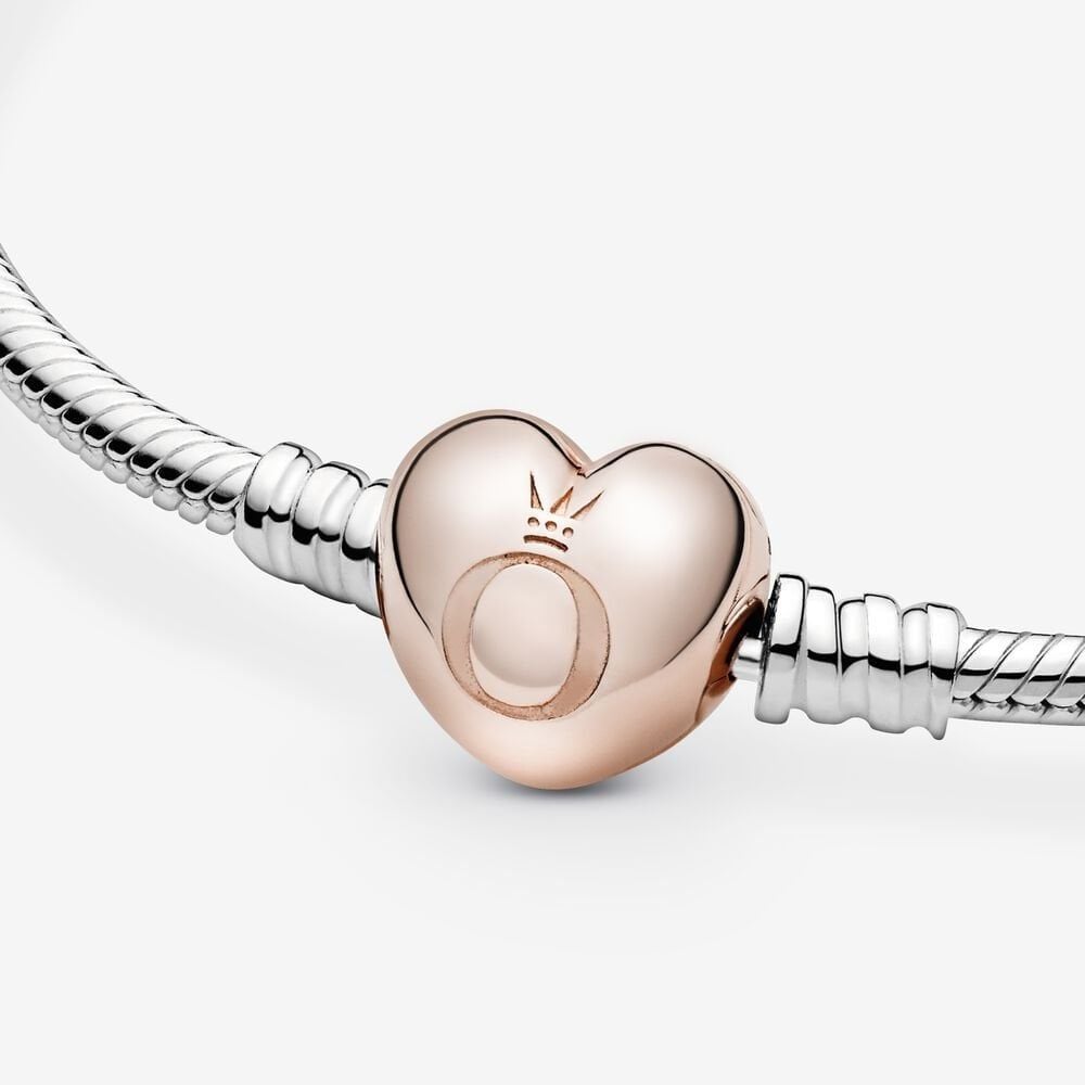 Vòng Pandora Moments Mạ Vàng Hồng 14K Khóa Tim Tròn – Pandora Việt Nam
