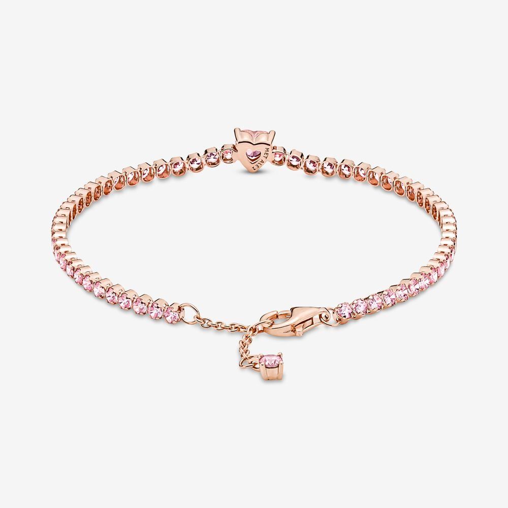 Vòng Pandora Timeless Mạ Vàng Hồng Đính Đá Hồng – Pandora Việt Nam