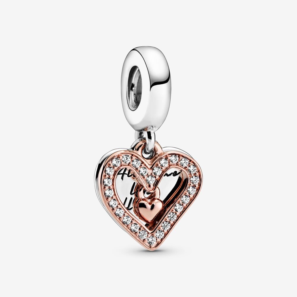 Charm Pandora Moments Mạ Vàng Hồng 14K Trái Tim – Pandora Việt Nam