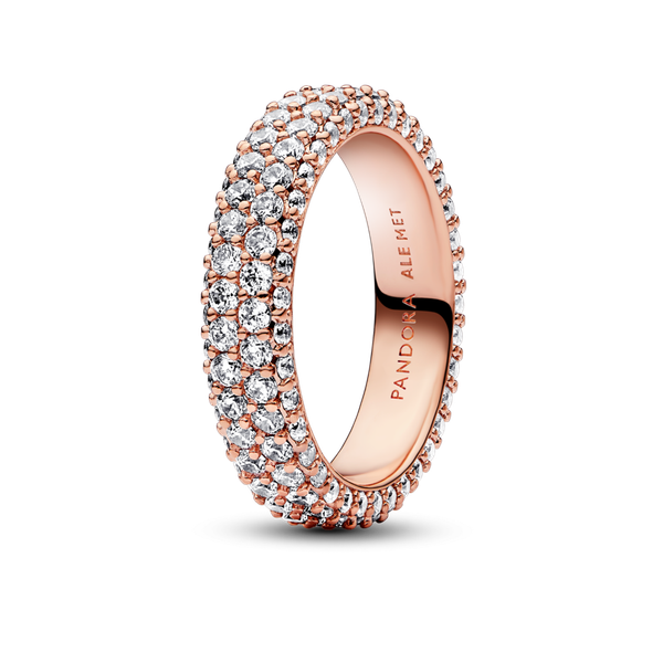 Nhẫn Pandora Timeless Mạ Vàng Hồng Đính Đá Tròn Nhỏ – Pandora Việt Nam