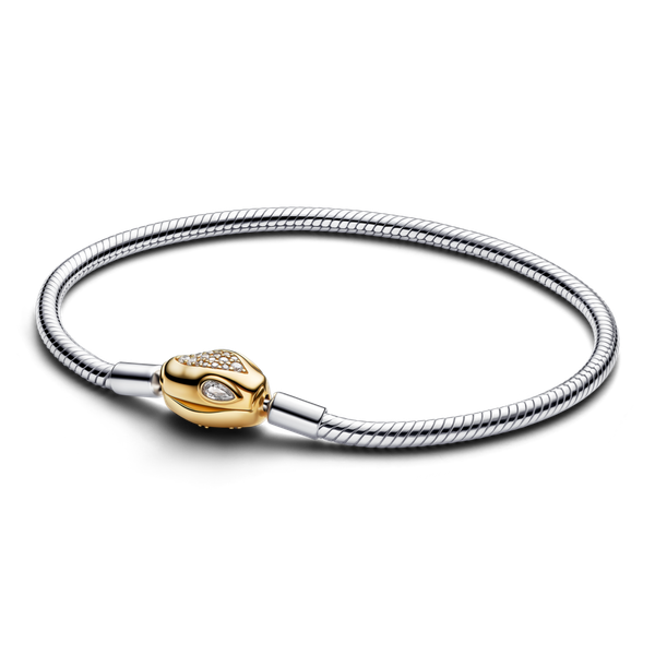 Vòng Tay Pandora Mạ Vàng 14K Khóa Rắn Uốn Lượn Độc Đáo – Pandora Việt Nam