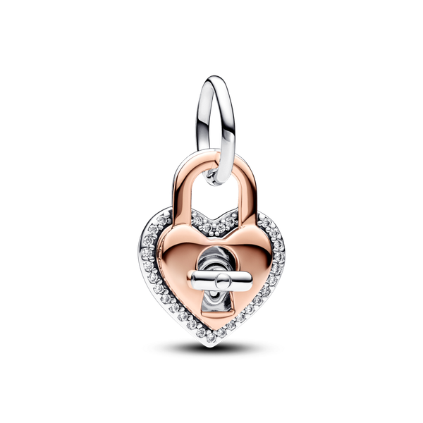 Charm Pandora Moments Trái Tim Có Lỗ Khóa Đính Đá – Pandora Việt Nam