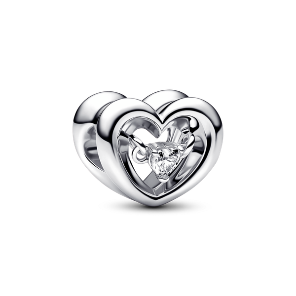 Charm Bạc Pandora Trái Tim Đính Đá Trung Tâm – Pandora Việt Nam