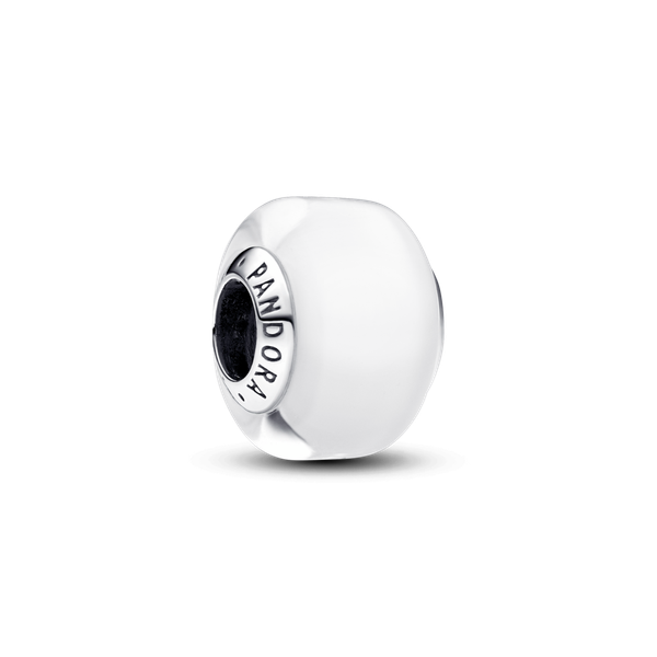 Charm Bạc Pandora Moments Murano Mini Trắng Muốt – Pandora Việt Nam