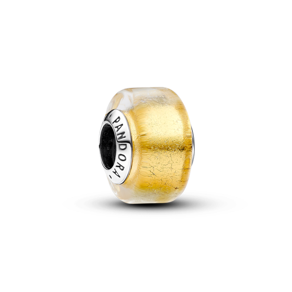 Charm Bạc Pandora Moments Murano Mini Bụi Vàng – Pandora Việt Nam