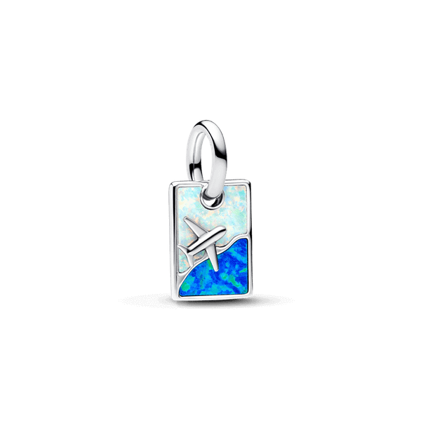 Charm Pandora Bạc Passport Đá Opal Xanh - Bay Giữa Mây Trời – Pandora ...