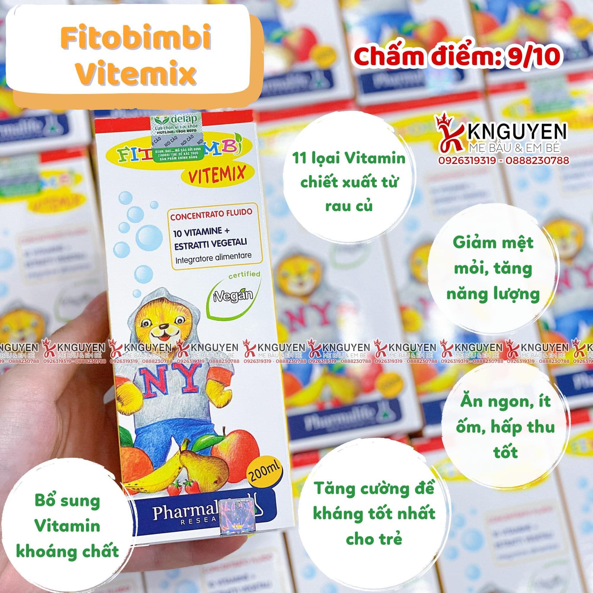 Thực Phẩm Bảo Vệ Sức Khỏe Fitobimbi Vitemix – Siro bổ sung vitamin và ...