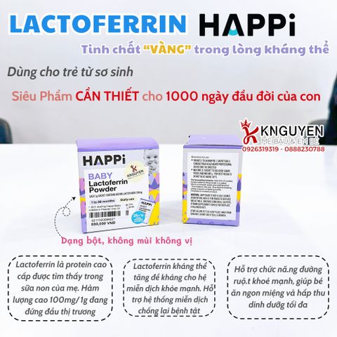 Bột dinh dưỡng Happi Baby Lactoferrin Powder cho bé – knguyenstore
