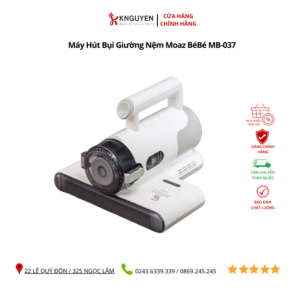 Máy hút bụi giường nệm Moaz BéBé MB-037 – knguyenstore