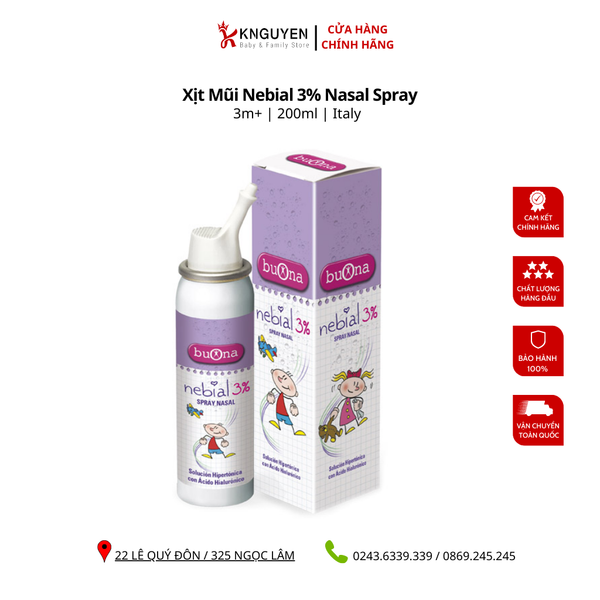 Đánh giá thuốc thuốc xịt mũi nebial 3 phổ biến hiện nay