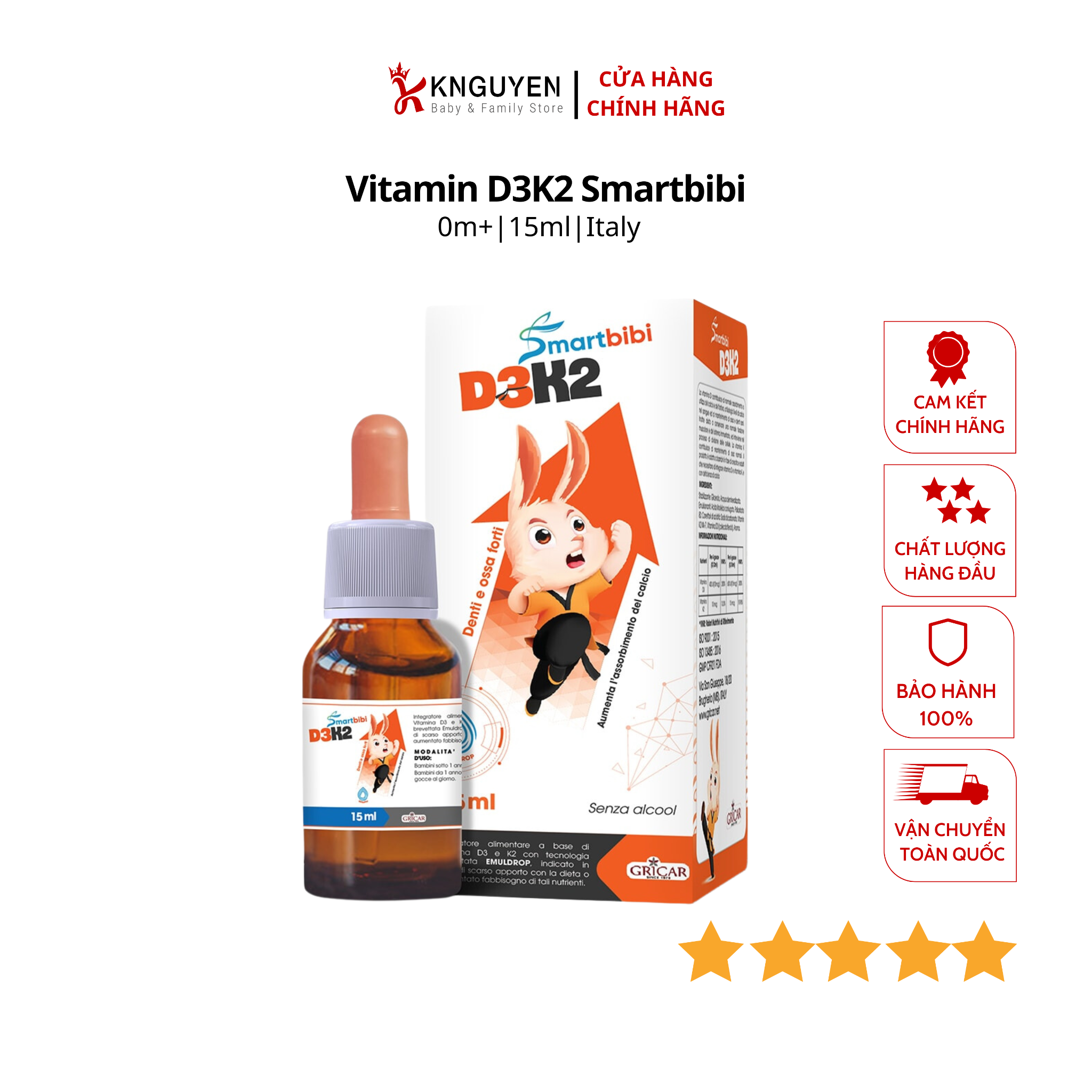 Thực phẩm bảo vệ sức khỏe SMARTBIBI D3K2 – knguyenstore