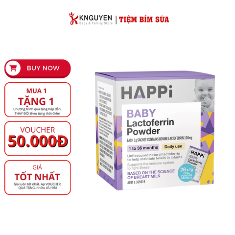 Bột dinh dưỡng Happi Baby Lactoferrin Powder cho bé – knguyenstore