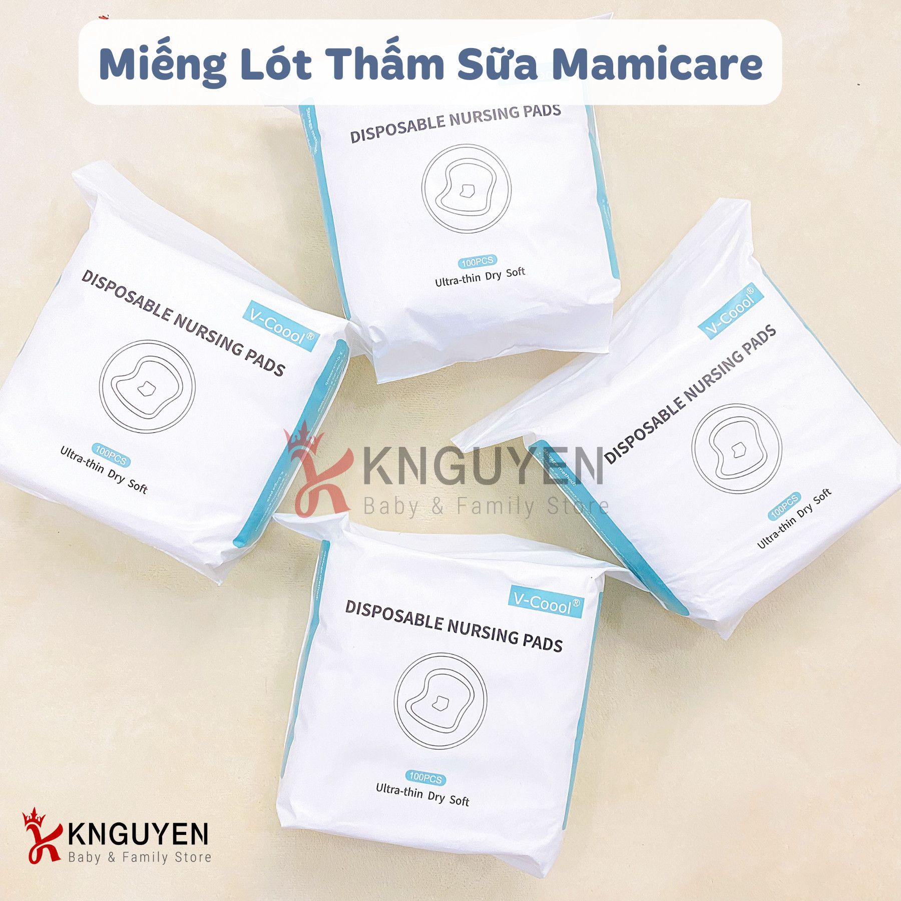 Miếng Lót Thấm Sữa V-Coool ( Túi 100 Miếng) – knguyenstore