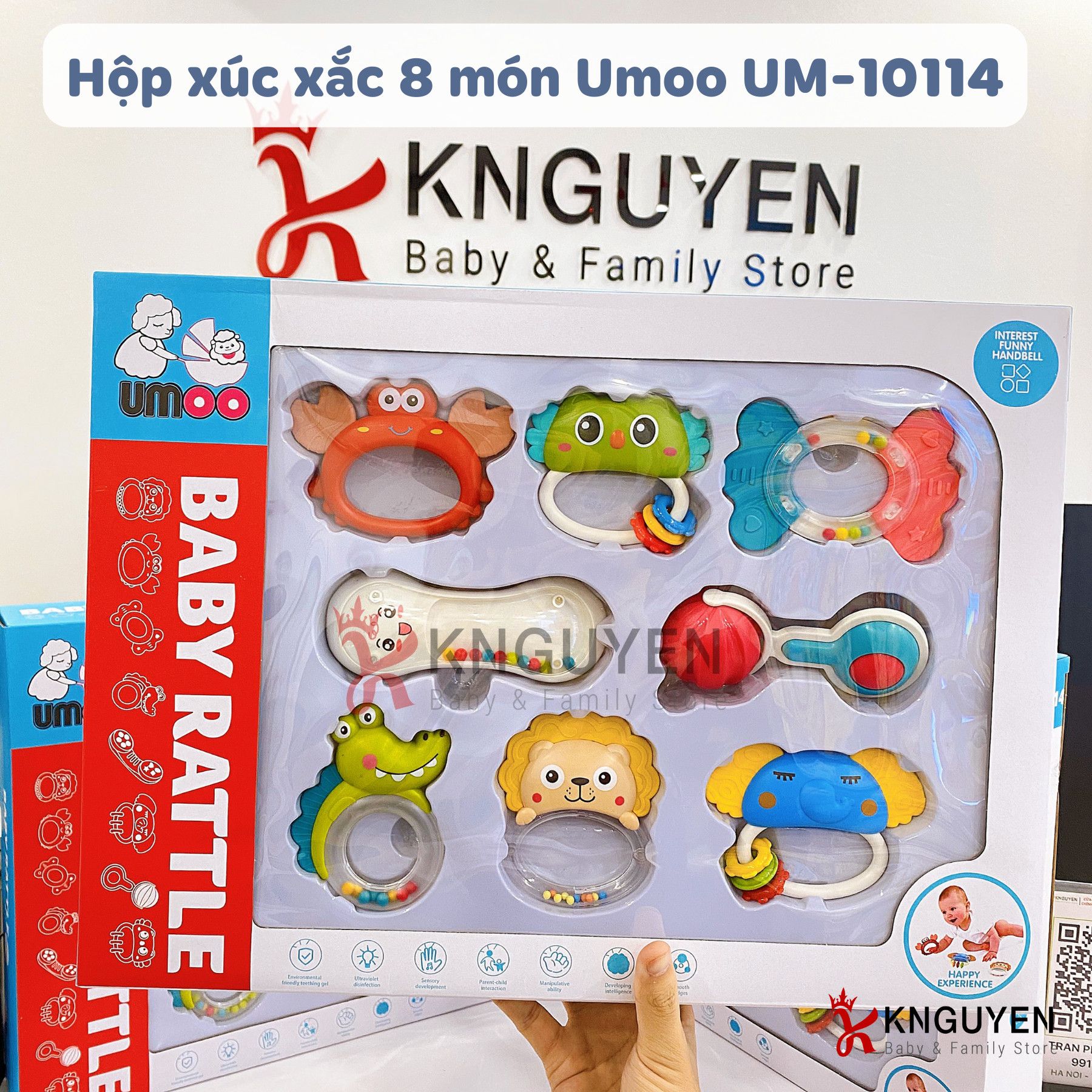 Xúc Xắc Động Vật 8 Món Umoo – knguyenstore