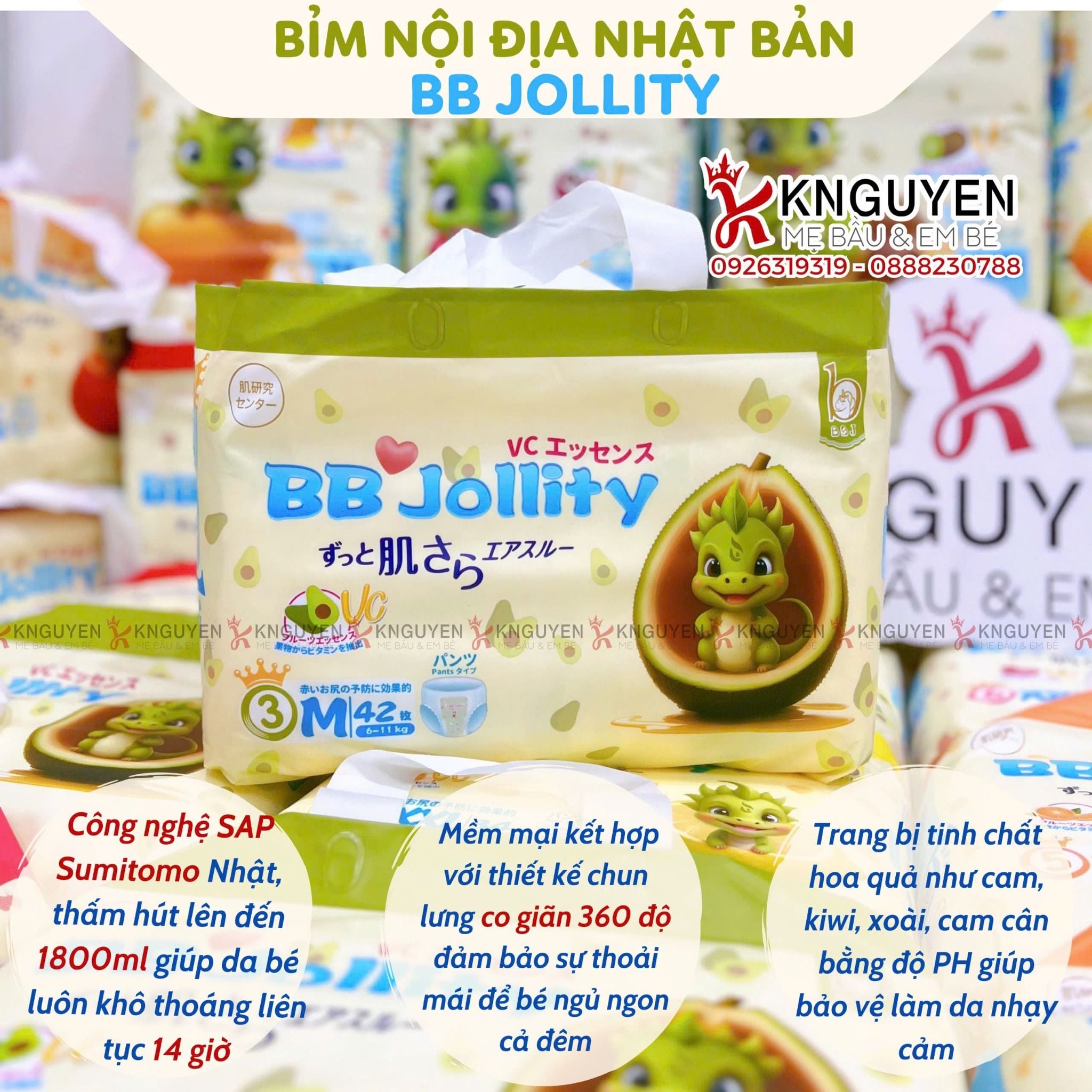 Bỉm Nội Địa Nhật BB Jollity – knguyenstore