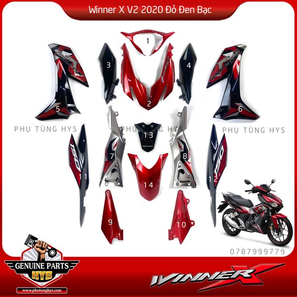 DÀN ÁO WINNER X V2 CHÍNH HÃNG - HYS - HYS - PHỤ TÙNG CHÍNH HÃNG