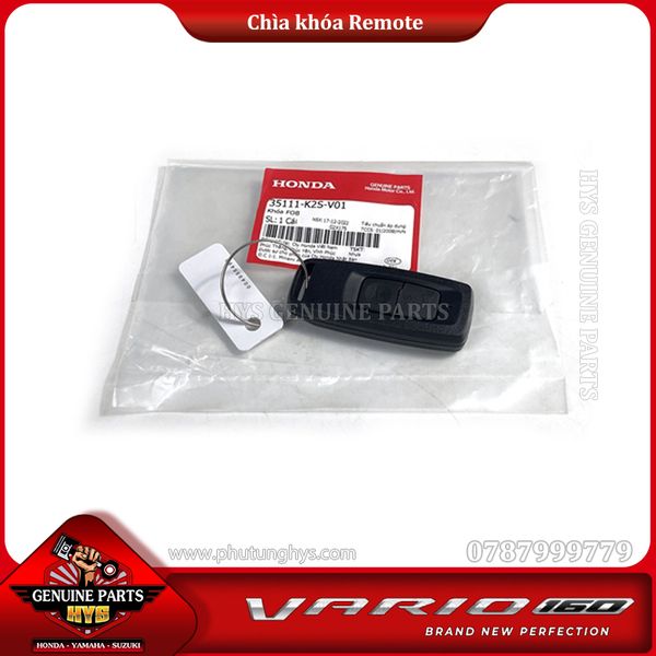 CHÌA KHÓA REMOTE SMARTKEY VARIO 160 CLICK 160 K2S - HYS - PHỤ TÙNG ...