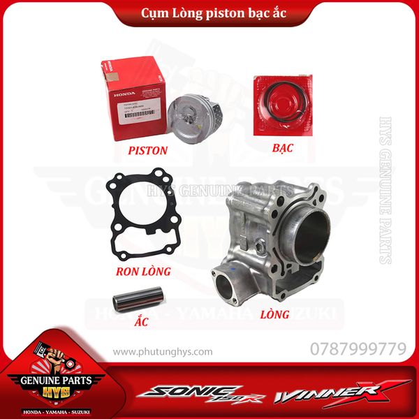 COMBO LÒNG PISTON SONIC CBR WINNER X V1 V2 V3 - HYS - PHỤ TÙNG CHÍNH HÃNG