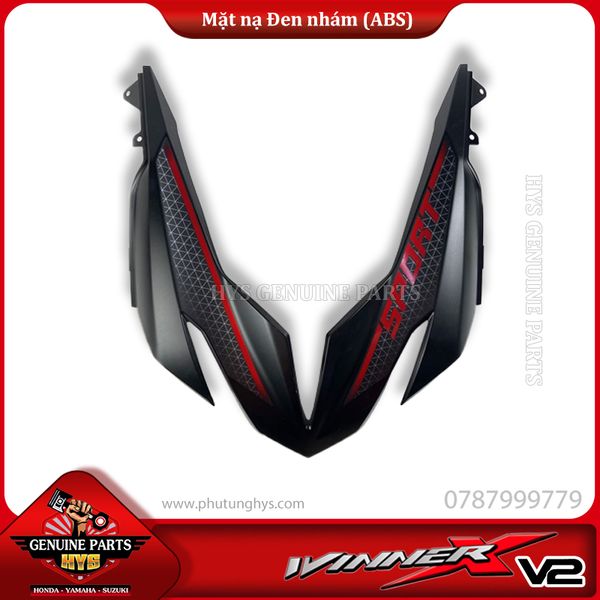 MẶT NẠ TRƯỚC WINNER X V2 ĐEN NHÁM (ABS) - HYS - PHỤ TÙNG CHÍNH HÃNG