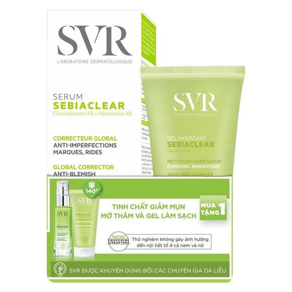 Combo SVR Tinh Chất Retinol Ngừa Lão Hoá 30ml & Gel Rửa Mặt Cho Da Dầu ...