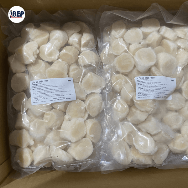 Cồi sò điệp Nhật iBep 1kg (size 3S) – IBEP - Thực Phẩm Đông Lạnh